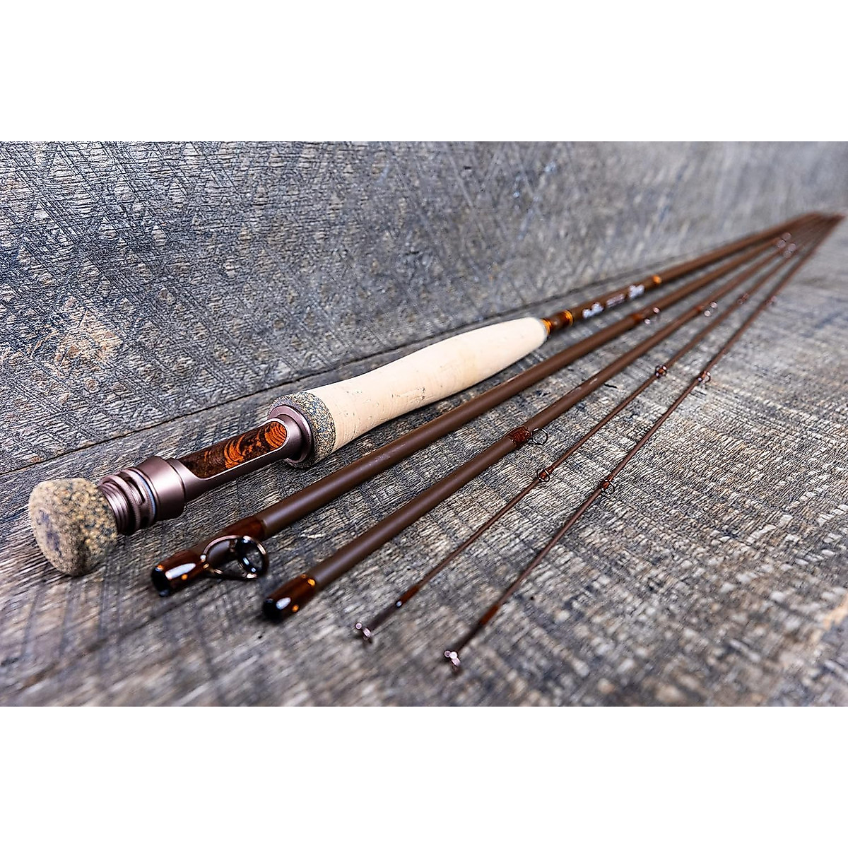 Moonshine Rod Co. Fly Fishing Rod with Carrying Case and Extra Rod Tip Section Medium Action, The Drifter II, 5wt 9'