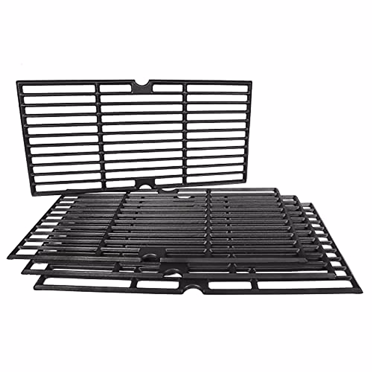 GRISUN Grill Grates for Oklahoma Joe's Longhorn Combo Grill, Heavy Duty Cast Iron Grill Grids for Oklahoma Joe's 12201767,14201767,18202083,15202029,16202046, for Grill and Smoker Sides, 4 Pcs