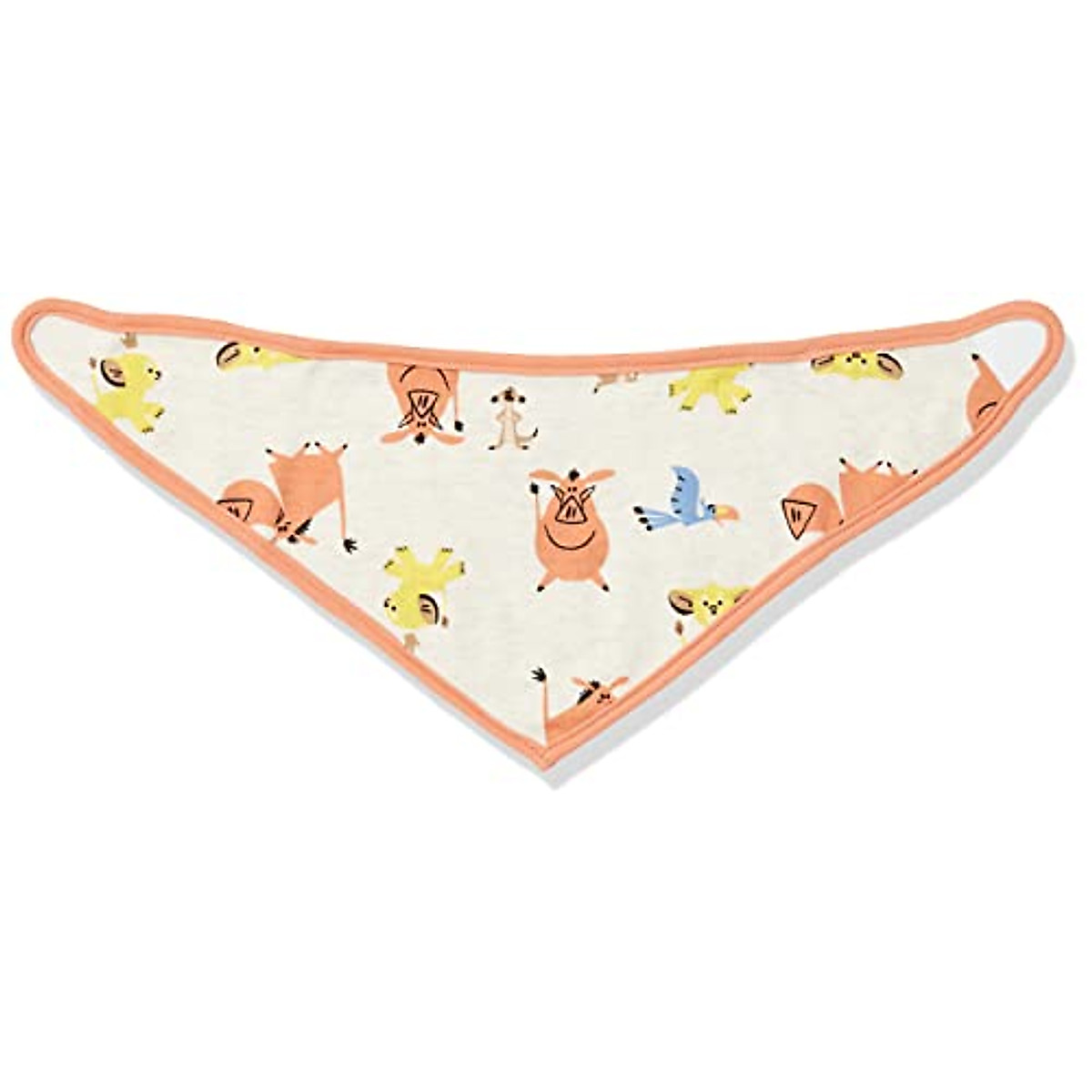 Amazon Essentials Disney | Marvel | Star Wars Unisex Kids' Bibs, Pack of 6, Lion King Play Eat Roar, One Size