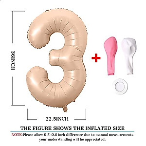 MJartoria Bundle 40 Inch Caramel 31 Number Balloons 31st Birthday Foil Balloon Large Digital Balloon for Birthday Party Wedding Anniversary Baby Shower Decorations