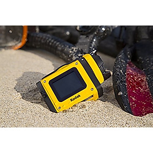 Kodak PIXPRO SP1 Action Cam with Explorer Pack 14 MP Water/Shock/Freeze/Dust Proof, Full HD 1080p Video, Digital Camera and 1.5" LCD Screen (Yellow)