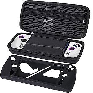 co2CREA Hard Case and Silicone Case Replacement for ASUS ROG Ally 7" 120Hz Gaming Handheld with 2-Pack Screen Protector