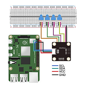 CQRobot Ocean: ADS1115 16-Bit Sensor Analog Signal and Digital Signal Acquisition or Conversion ADC Module. 3.3V to 5V, I2C Interface, Compatible with Arduino, Raspberry Pi and Other Motherboards.