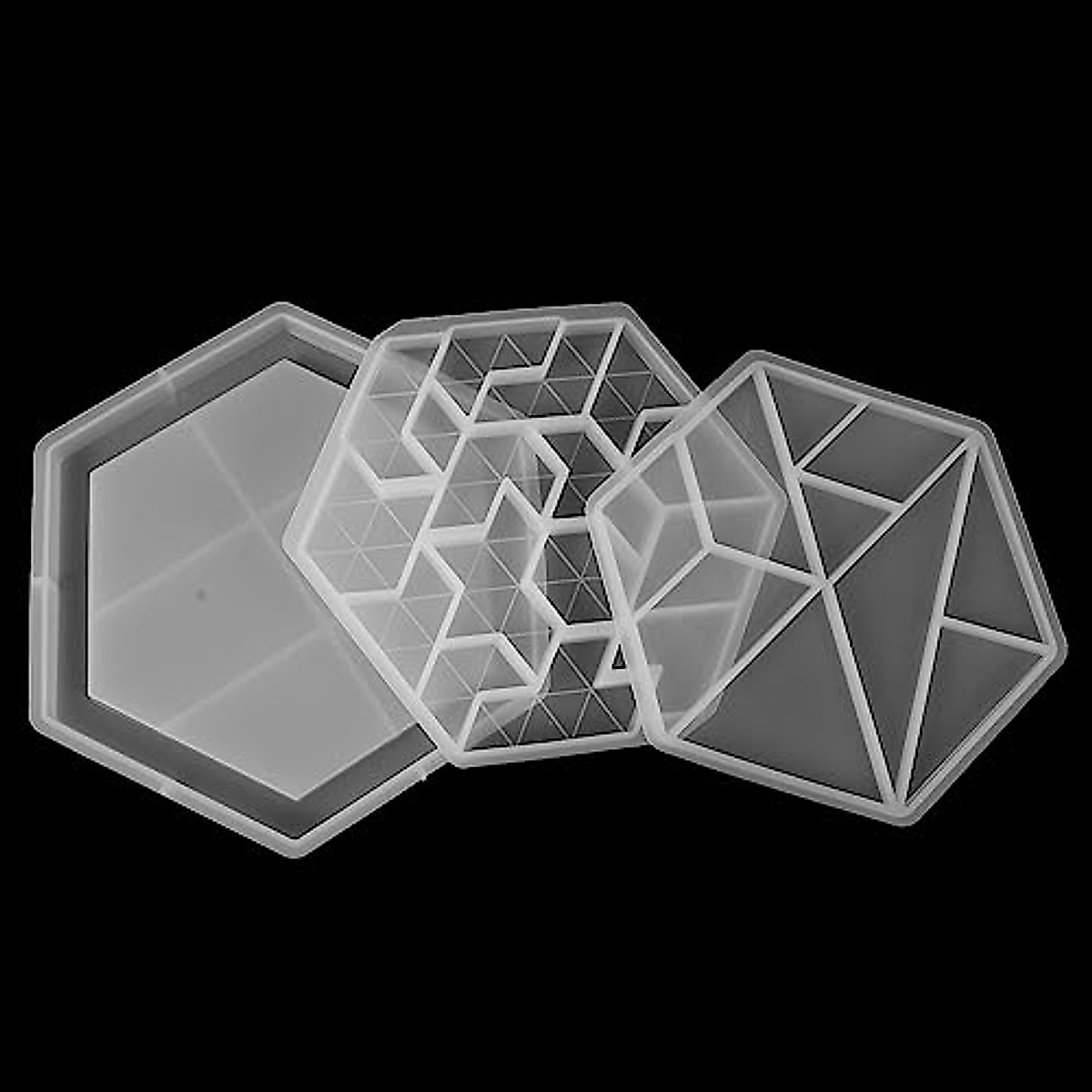 3pcs Tangram Mold Kids Educational Silicone Molds for Resin Trinket Tray Geometric Shape Molds Tray Molds Puzzle Tray Resin DIY Art Mold Epoxy Mould Jigsaw Mold Tool Molds