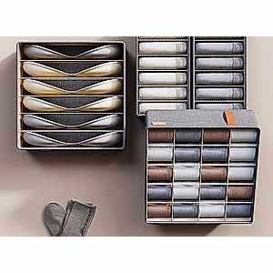 hebje Underwear Storage Box for Socks Panty Storage Drawer Compartment Multifunctional Household Wardrobe Sorting Box
