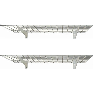 Hyloft 00630 48" x 24" Garage Wall Shelf Storage, White (Pack of 2)