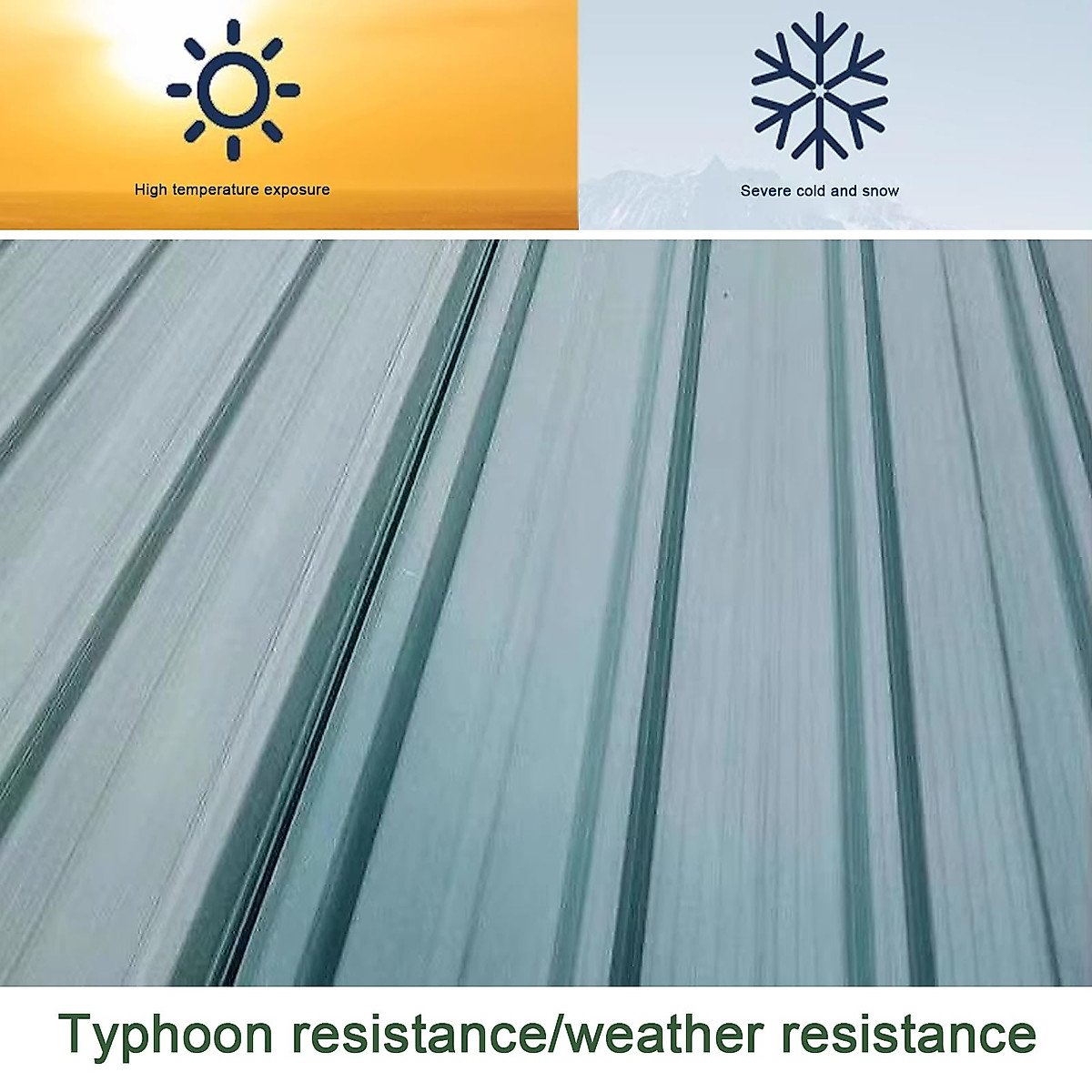 Corrugated Roof Cladding Panel,3/5/7/8/11/12/18 Pcs Fiberglass Daylighting Panels,Roofing Sheet,Sun Protection Heat-Insulating Panels,for Greenhouse Canopy Carport (35x71in,3 pcs)