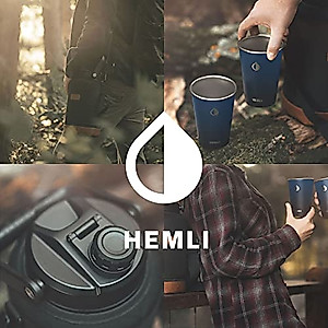 HEMLI One Gallon Water Bottle Insulated, 128 oz Insulated Stainless Steel Water Bottle, One Gallon Jug, Double Wall Vacuum-Sealed Insulated Beer Growler, with Carrying Case