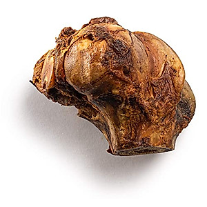 Jack&Pup Knuckle Dog Bones for Aggressive Chewers | Roasted Beef Dog Bones for Large Dogs | Large Meaty Dog Treats - All Natural Gourmet Dog Treat Chews (4 Pack)