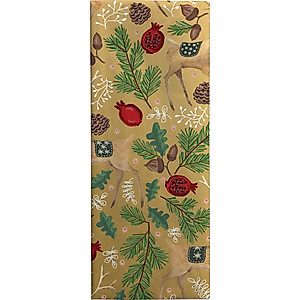 Jillson Roberts 20" x 30" Printed Christmas Gift Tissue Gift Wrapping Supplies, Endeering Forest, 24 Folded Sheets