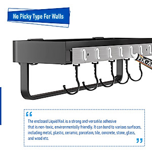 Big Lighting Deals Shower Caddy With Hooks And Towel Bar, Self Adhesive Shower Shelves For Bathroom Wall, Rust Proof Shower Shelf For Inside Shower, Shower Organizer, Black, No Drill, 2 Pack