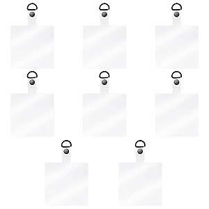 Cobee Universal Phone Tether Tab, 8 Pcs PVC Wrist Phone Lanyard Strap Tether Tab with D-Buckle, Phone Strap Replacement Part for Cell Phone, Safety Lanyard Patch for Safety Drop Protection(White)