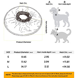 Super Lightweight Cat Small Medium Dog Recovery Collar with Refelctive Rim, Adjustable Waterproof Protective Pet Neck Cones to Stop Licking Wounds,After Surgery Elizabethan E Collar for Cat and Dog