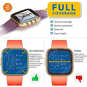 ArmorSuit MilitaryShield Screen Protector Compatible with Fitbit Versa 2 (6 Pack) Max Coverage Anti-Bubble HD Clear Film