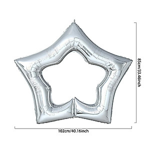 Songstar Birthday Decoration 155pcs Pink and Purple Balloon Arch Kit Hollow Star,Microphone, Disco Mylar Balloon for Music Fans Birthday Popular Singer Birthday Party Decor