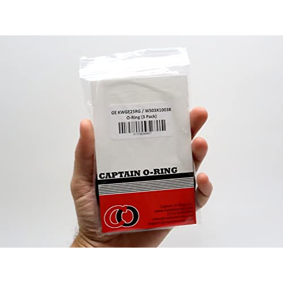 Captain O-Ring - GE KWGE25RG (WS03X10038) Replacement ORings for GE GXWH01C, CXWH08C, GXWH04F, GXWH20F, GXWH20S, GXRM10 & GX1S01R Water Filters (3 Pack)