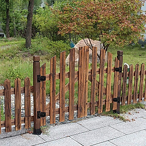 TamBee Black Gate Hinges Shed Hinges Heavy Duty Gate Hinges for Wooden Fences Barn Door Hinges for Wood Outdoor 3.5inch with Screws (Pack of 4)