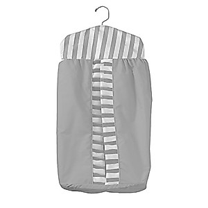 Baby Doll Candyland Crib Diaper Stacker, Grey