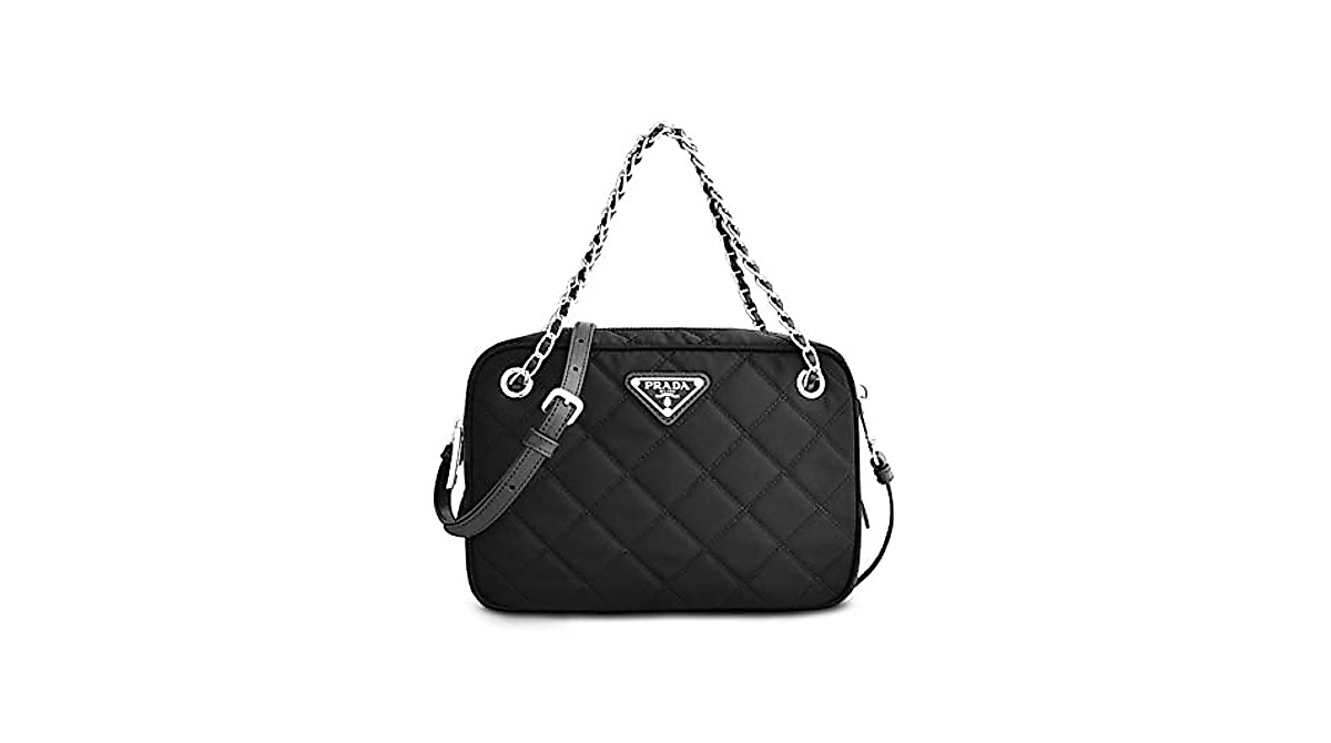 Prada Womens Black Tessuto Nylon Crossbody Bag | Stylish & Versatile
