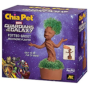Chia Potted Groot Decorative Pottery Planter, Easy to Do and Fun to Grow, Novelty Gift, Guardians