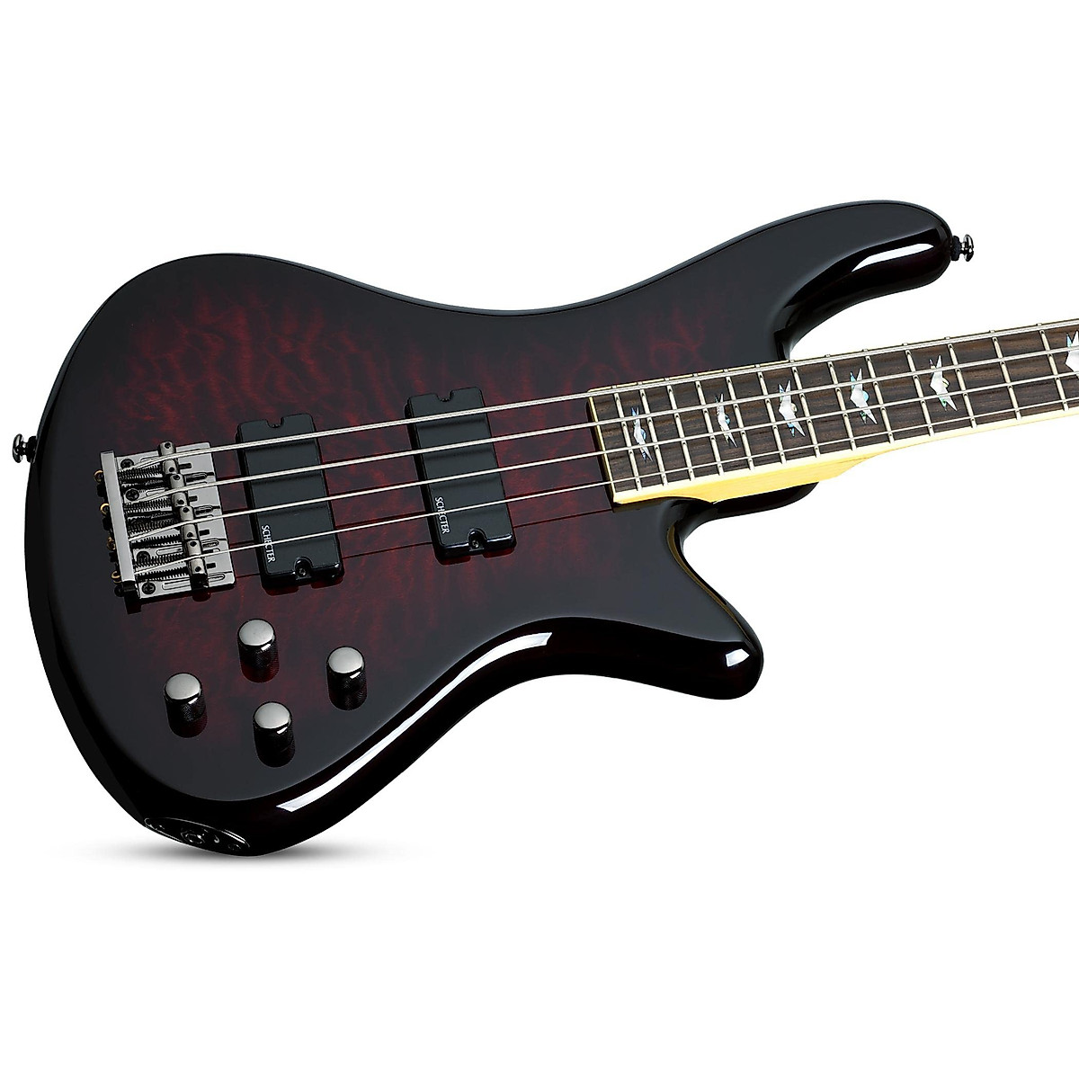 Schecter Stiletto Extreme 4 Bass Guitar - Black Cherry
