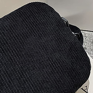 CLBDBAG Corduroy Crossbody Bag for Women,Corduroy Sling Bag,Adjustable Strap Women Shoulder Bag Y2K Bag for Travel Office Female Winter Satchels