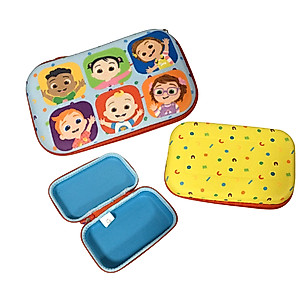 Innovative Designs Cocomelon Stationary Pencil Case Set - Premium Material and Machine Washable - Adorable Hard-Shell Pencil Case - Lightweight and Durable- Pencil Case for Boys and Girls