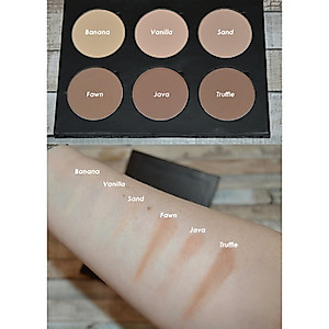 Banana Setting Highlighting Pressed Powder Makeup - Yellow Under Eye Concealer, Color Corrector, Contour Highlight Palette Refill Magnetic Pan 37mm, Professional Cosmetics, Paraben Gluten Cruelty Free