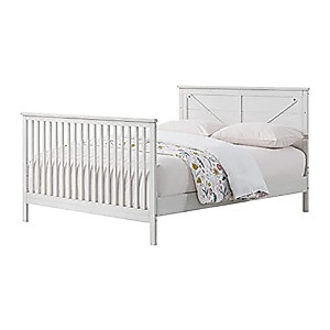 Oxford Baby Montauk Crib to Full-Size Bed Conversion Kit, Barn White