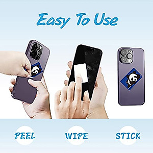 Car Screen Cleaner Wipes, Reusable Car Interior Cleaning Cloth Sticker Assecories for for Display, Sun Visor, Dashboard, Center Control, GPS Dust Detail Removal-Cute Design With Storage Box (10 Pack)