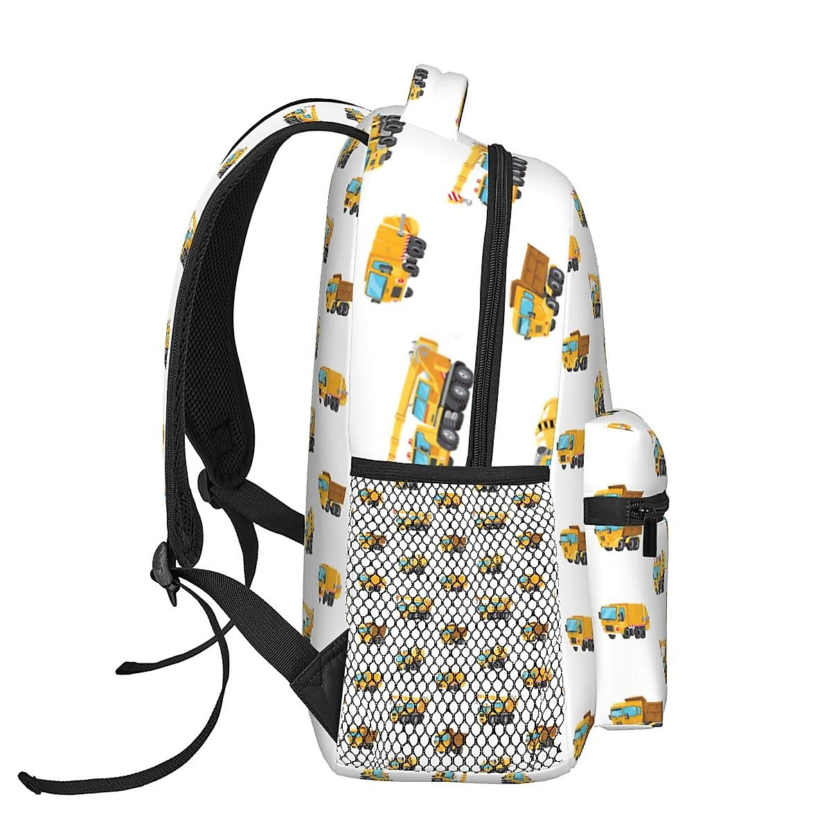 MANQINF Funny Cars Backpack Cute Laptop Bag Truck Lightweight Daypack Backpack Crane Bag Tablet Bag Cute Bag