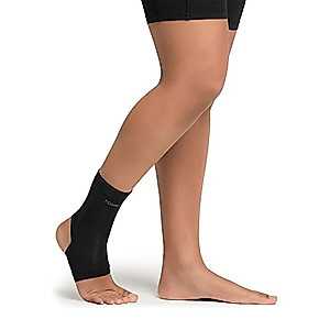 Tommie Copper Core Compression Ankle Sleeve, Unisex, Men & Women, Breathable Support Sleeve for Everyday Joint & Muscle Support - Black, Large