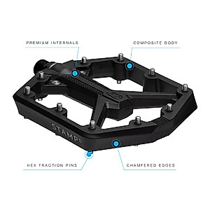 Crankbrothers MTB Pedals Stamp 1 Gen 2 Large Black