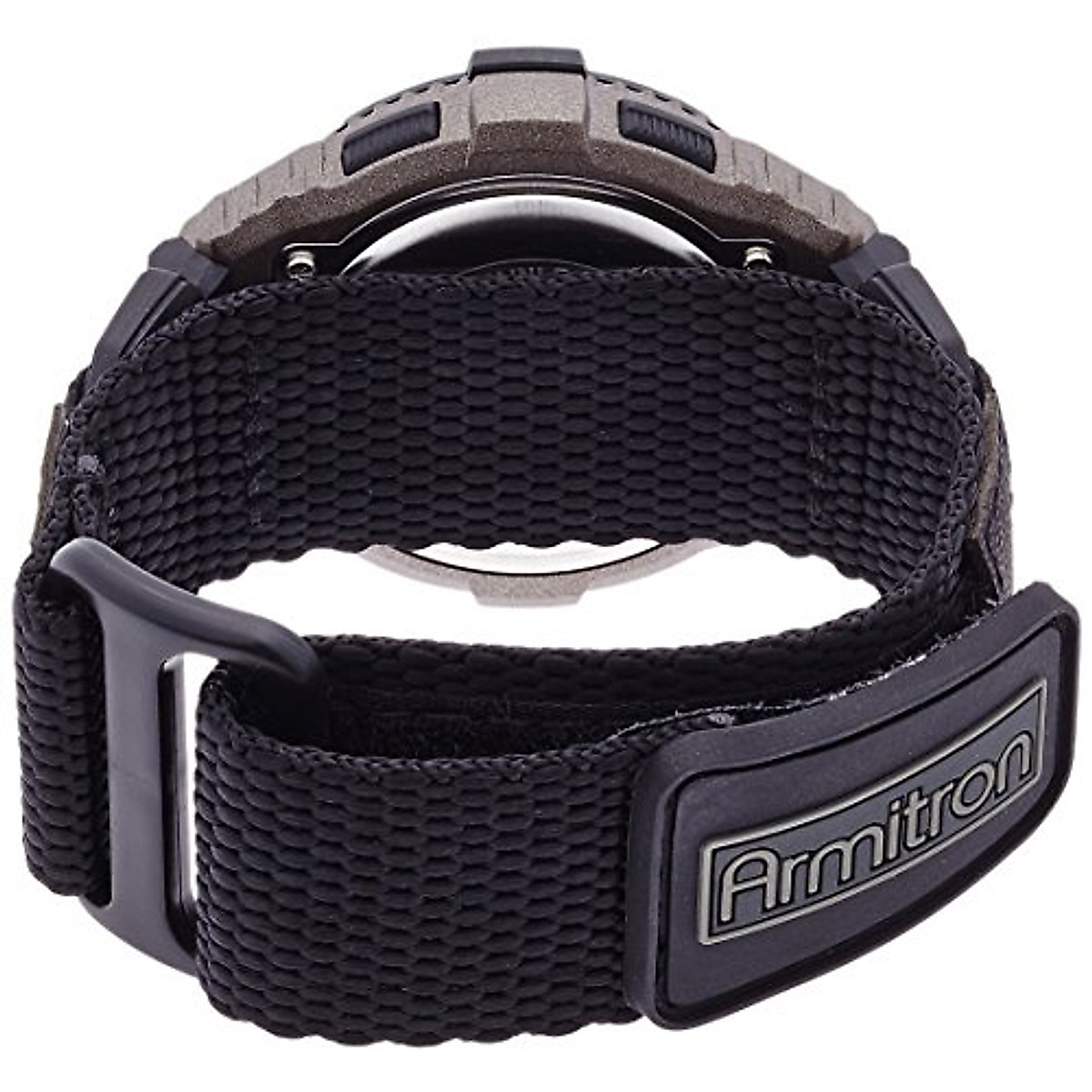 Armitron Sport Men's 40/8330BLK Brown Accented Digital Chronograph Black Nylon Strap Watch