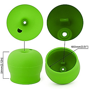 Silicone Sippy Lids Pack of 5, maxin Silicone Spout Makes Cup into Spill-Proof Sippy Cup for Babies and Toddlers