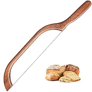 YAPULLYA Sourdough Bread Knife Slicer, Bow Knife for Sourdough, Bread Saw for Homemade Bread, Fiddle Bow Design Sourdough Knife for Slicing