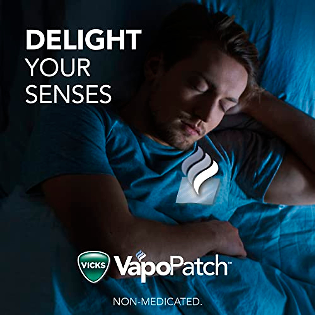 Vicks VapoPatch, Wearable Mess-Free Aroma Patch, Soothing & Comforting Non-Medicated Vapors, for Adults & Children Ages 6+, 5ct (4 Pack)