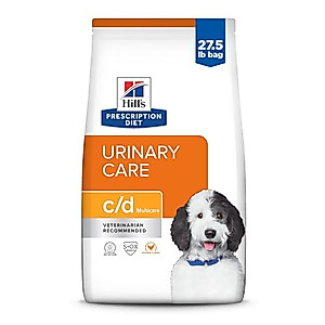 Hill's Prescription Diet c/d Multicare Urinary Care Chicken Flavor Dry Dog Food, Veterinary Diet, 27.5 lb. Bag