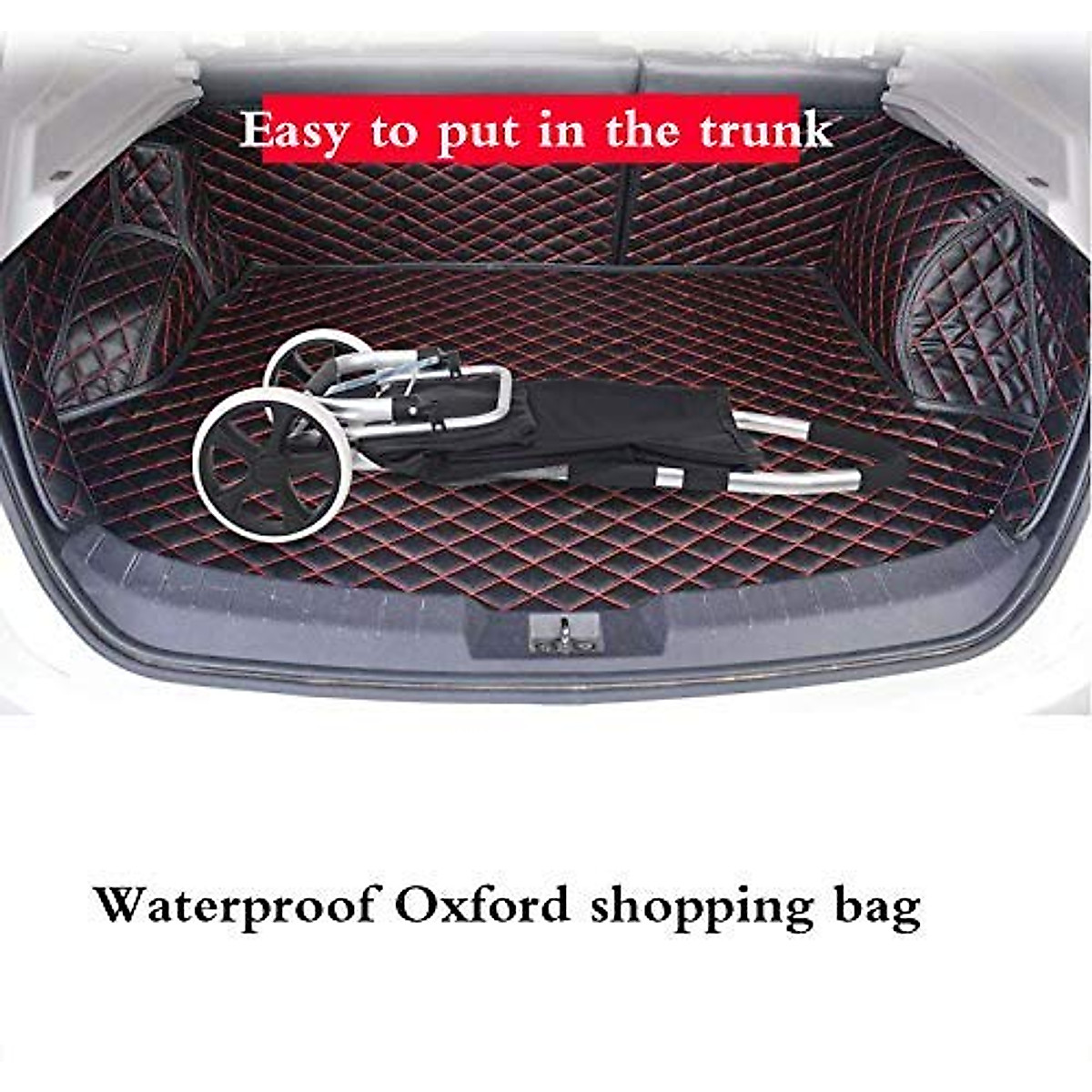 Folding Shopping Cart, Stair Climbing Cart with Swivel Wheels Grocery Utility Cart Hand Cart Lightweight Folding Shopping Cart Easy to Clean (Blue 50 Pounds Capacity) (Blue 50 Pounds Capacity)