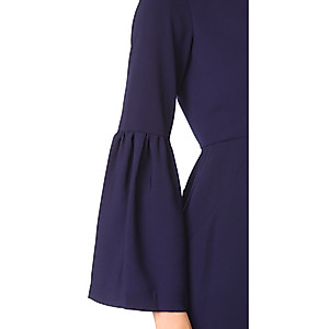 Jill Jill Stuart Women's V Neck Bell Sleeve Cocktail, deep Violet, 2