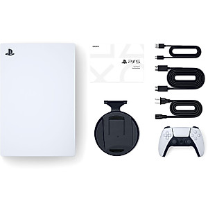 PlayStation 5 Enhanced Storage 2.8TB Disc Version Console - PS5 Disc Console with 2.8TB Ultra-High Speed PCIe Gen 4 NVNe SSD, DS Controller, Case, White, with Spider-Man2 Voucher [video game]