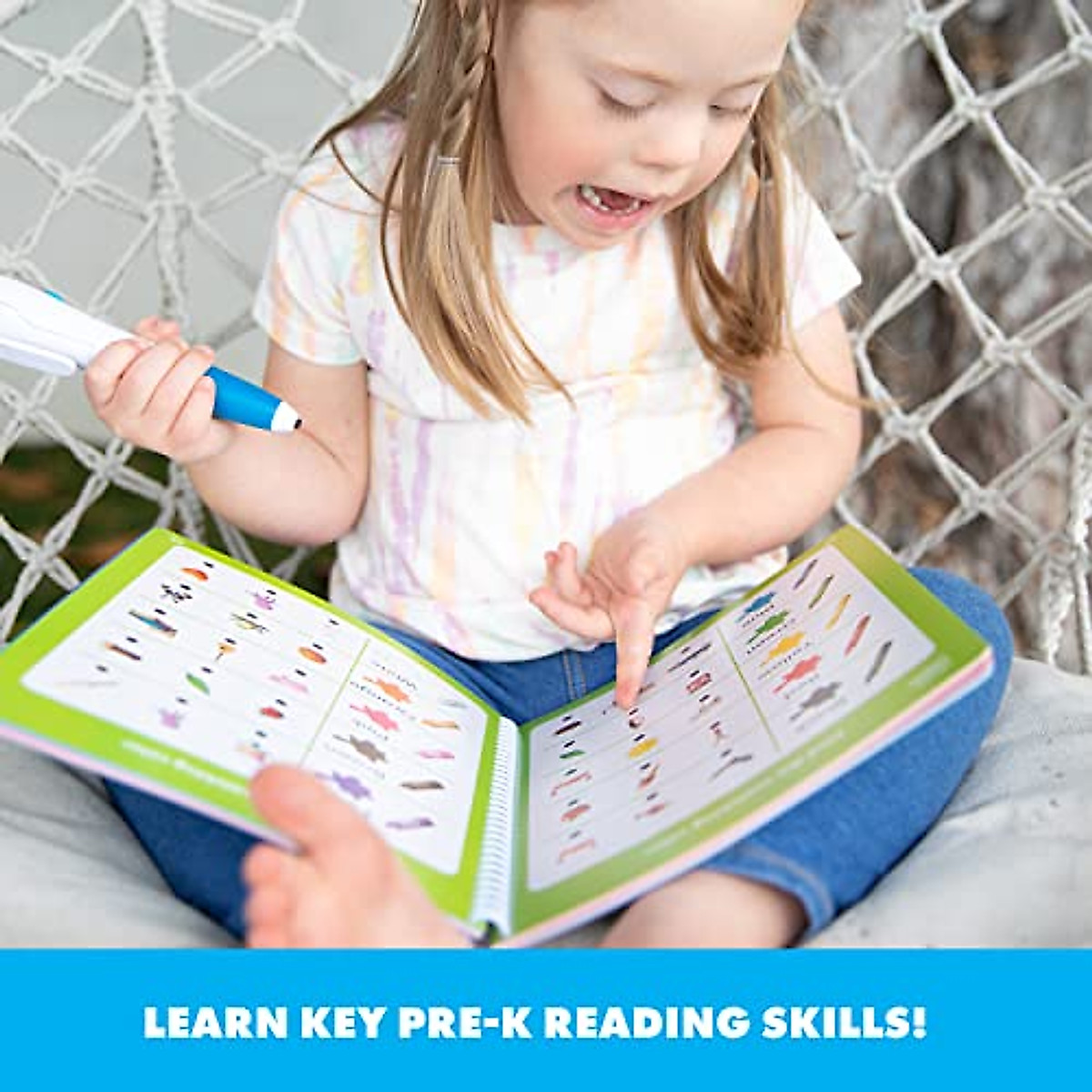 Educational Insights Hot Dots Let's Learn Pre-K Reading Classroom Bundle 4 Pack- Learn to Read Preschool Workbook with Interactive Pen, Ages 3+