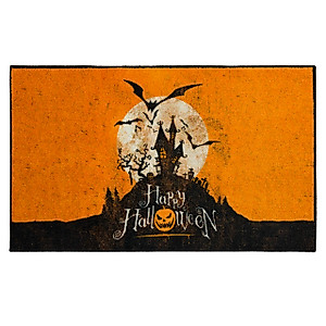 Mohawk Home Halloween Kitchen Mat, Halloween Hill Orange (2' x 3' 4")
