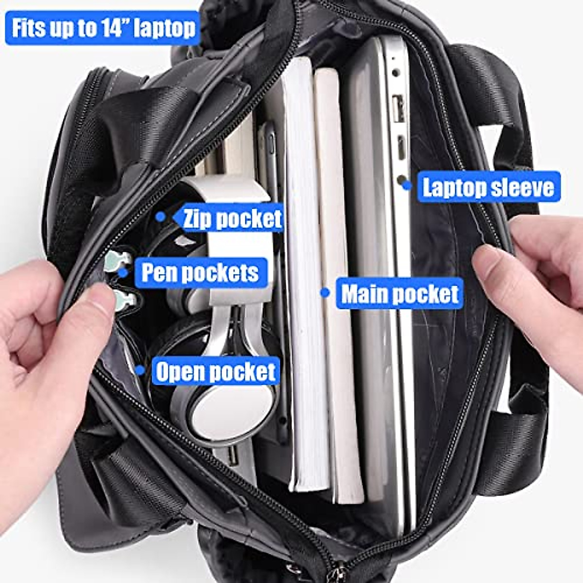 XINCADA Messenger Bag for Men Crossbody Bags Water Resistant Shoulder Bag Business Satchel Bags Man Purse