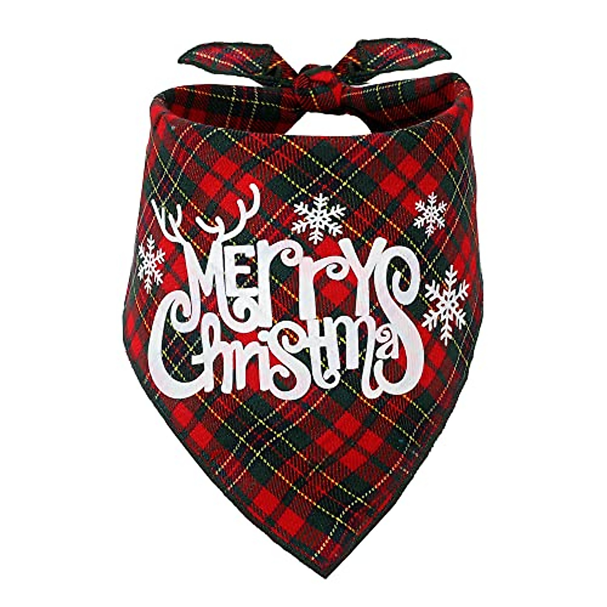 Set of 2 Dog Christmas Bandanas Xmas Bandanas for Cat Triangle Small Medium Large Dog Scarf Pet Bibs