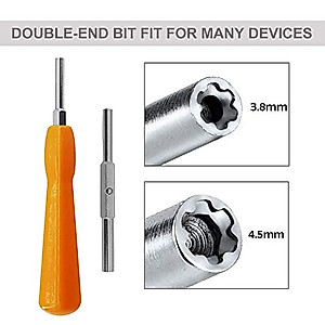 Gamebit Screwdriver, EMiEN 4.5mm 3.8mm Gamebit Screwdriver,Double-End Bit Security Gamebit Screwdriver Kit For Opening NES,SNES,N64,GameBoy,GameCube,Virtual Boy,Sega,Nintendo Consoles,Game Cartridges