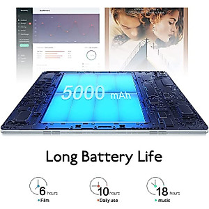 MODERNESS Tablet 10.1 Inch Android 12 Quad Core 32GB ROM 1280x800 IPS Display 5000mAh Tablets PC Silver