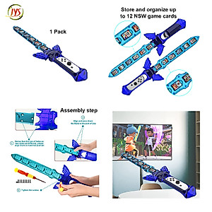 Switch Sports Game Accessories Bundle 9 in 1 Family Accessory Kits with Soccer Leg Straps Wrist Straps for Joy-con, Tennis Rackets, Golf Culbs, Sword for Nintendo Switch / OLED Sport Games