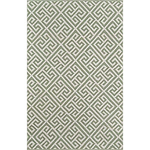 Madcap Cottage Palm Beach Brazilian Avenue Area, Indoor Outdoor Rug, 3'6" X 5'6", Green