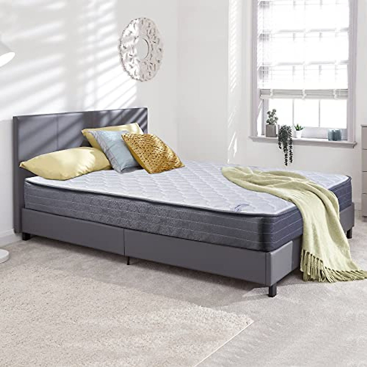 Nutan, 8-Inch Gentle Firm Supportive Yet Remarkebly Comfortable Innerspring Mattress, Full